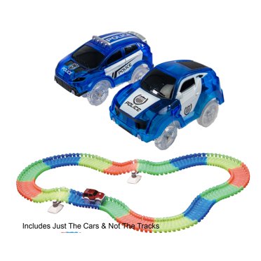 Galaxy Flex-Track 220 Piece Glow Track with Electric LED Light Car ...