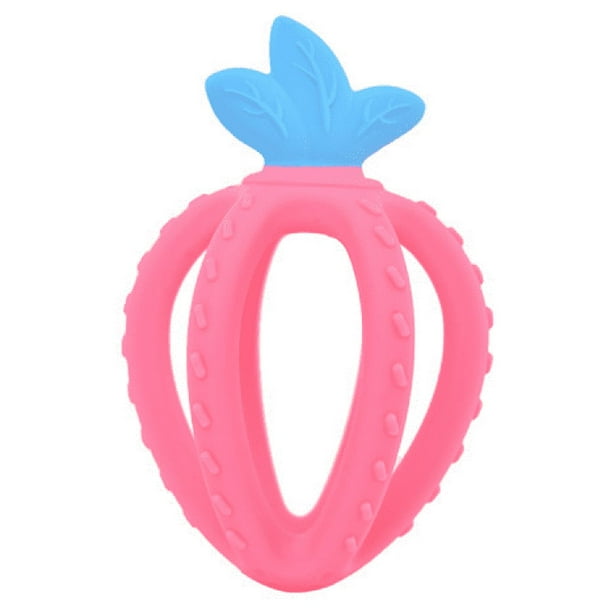 Baby Teething Toys,Silicone Fruit Shape Teethers, Freezer Safe BPA Free ...