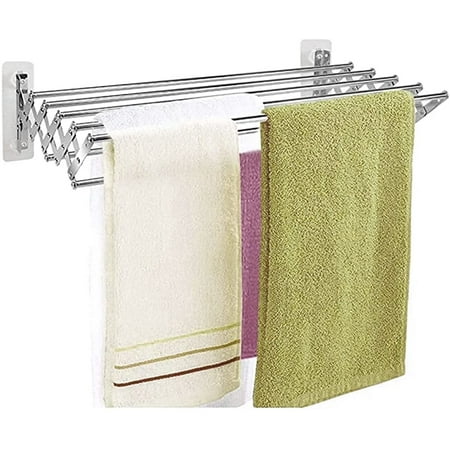 Wall Mounted Clothes Airer Laundry Drying Rack, Washing Line Space ...