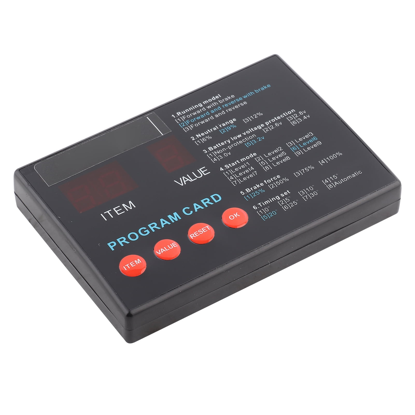 Tarjeta de programación para Control remoto RC barco modelo ESC ...