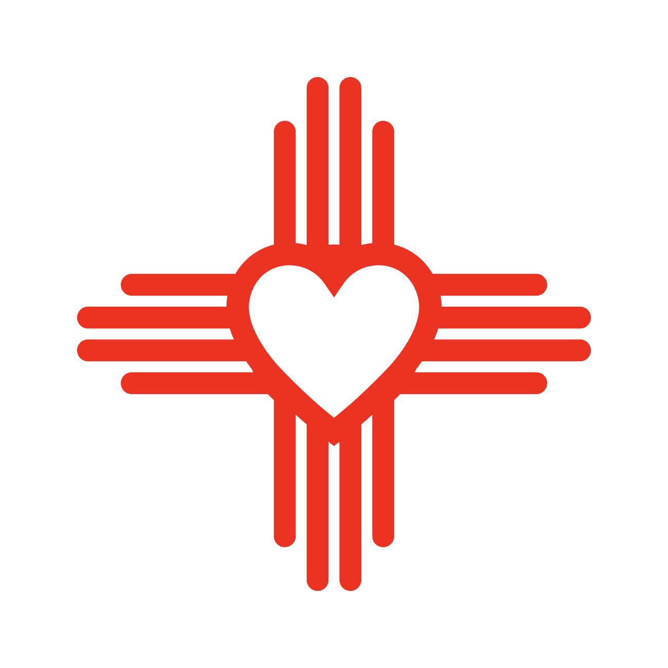 Zia Heart Symbol Sticker Decal Die Cut - Self Adhesive Vinyl ...