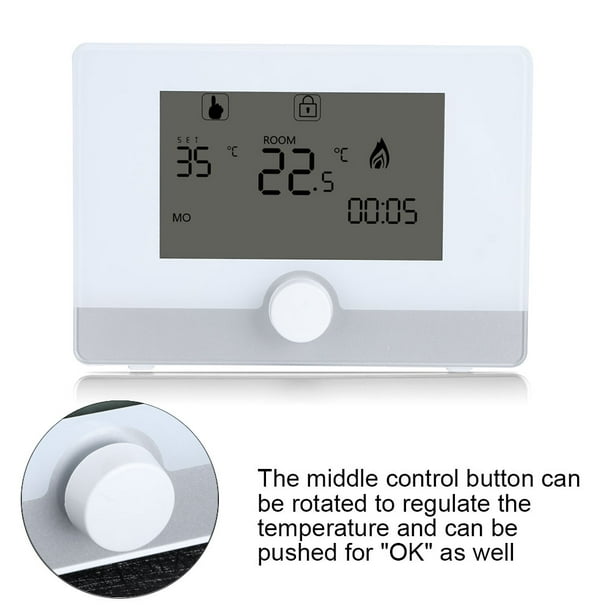 Room Temperature Controller Thermostat, 0~50°C 7 Day Programmable ...