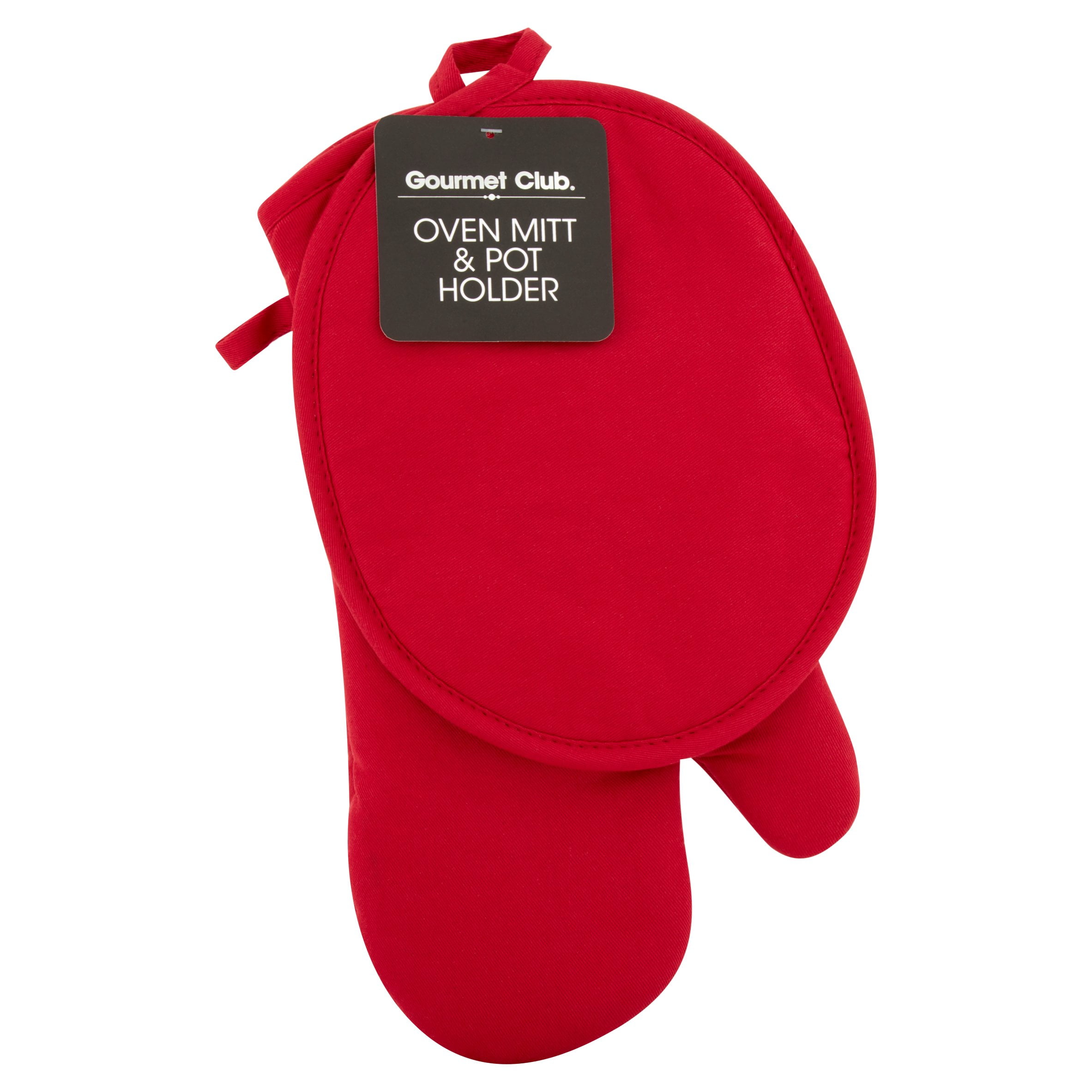 Oven Mitt Pot Holder Set, Gourmet Club, Kitchen Utensils - Walmart.com