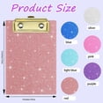 Sparkling Acrylic Document Clip Board 6x4Inch Small Glittering ...