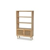 Beautiful Fluted 3-Shelf Bookcase with Storage Cabinet by Drew ...