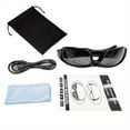 1080P HD Camera Glasses, 90 Min Loop Record 120° Lens, for Cycling ...