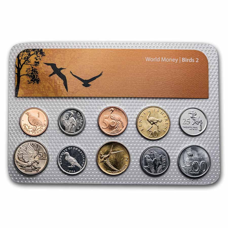 Bird Coins from Around the World 10-Coin Set BU - Walmart.com