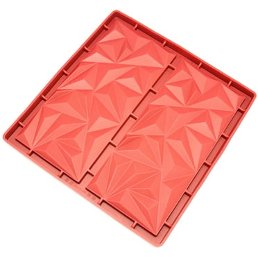 Excellante 3 Oz, Pyramid High Heat Silicone Baking Mold, 6 Cavities ...