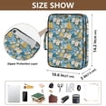 ALAZA Sailboat Flowers Pattern Expanding Accordion File Folder 3 Ring ...