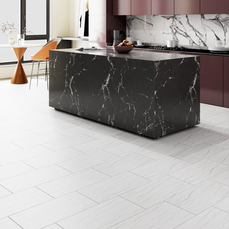 White Vinyl Sheet Flooring