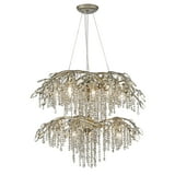 Golden Lighting Autumn Twilight 2-Tier 18-Light Chandelier in Black ...