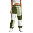 AHTJRT Jogger Sweatpants for Women Elastic Adjustable High Waisted ...