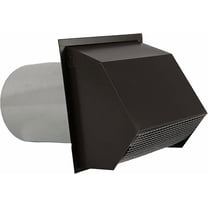 FAMCO Galvanized Steel Hooded Wall Vent with Screen and Damper, Used ...