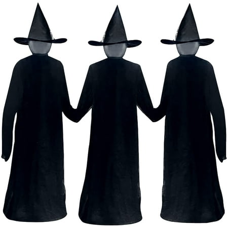 Holding Hands Witch Halloween Decoration Outdoor Scary Creepy Light Up ...
