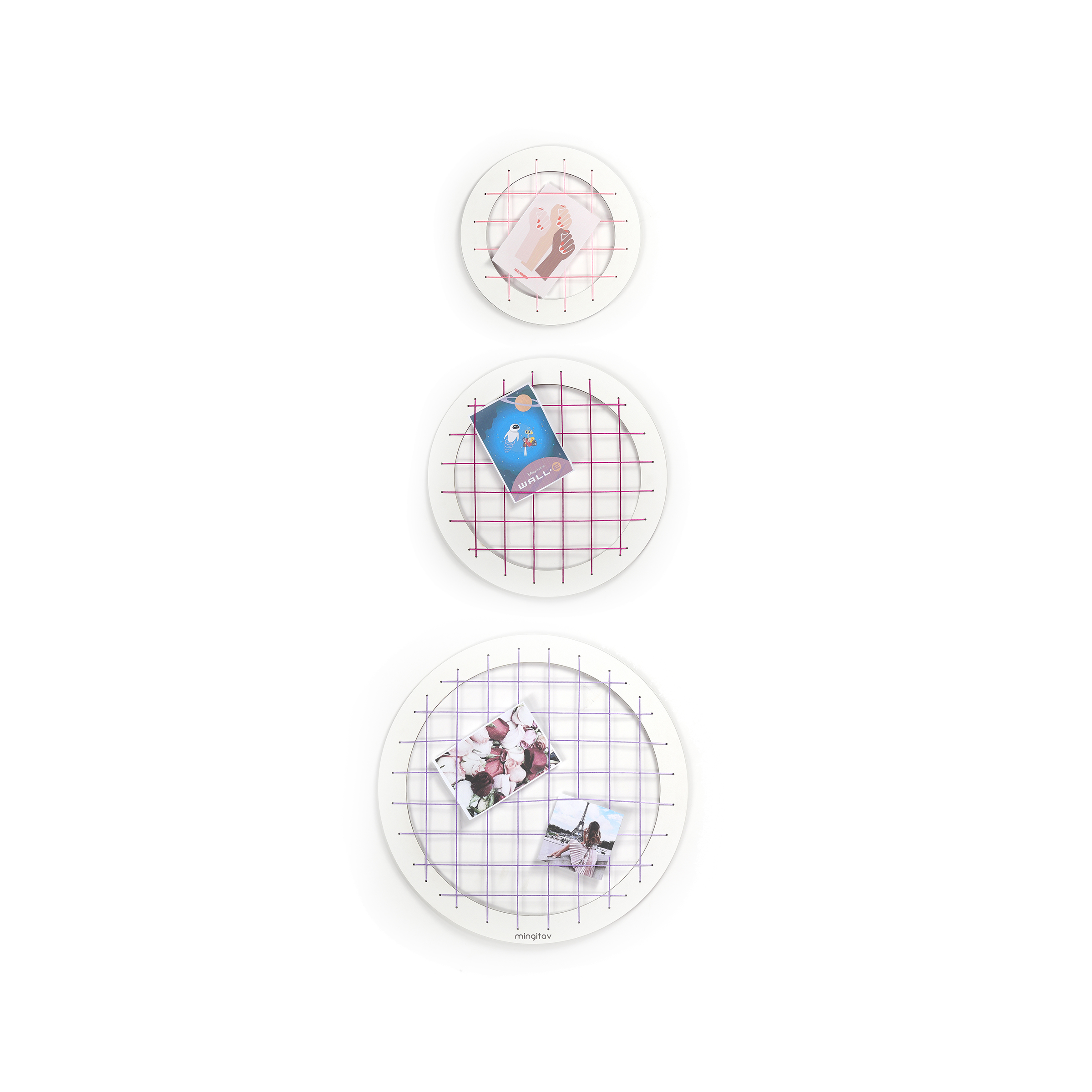 Talo Decorative Memo board for the wall,3 pcs round Decorative ...