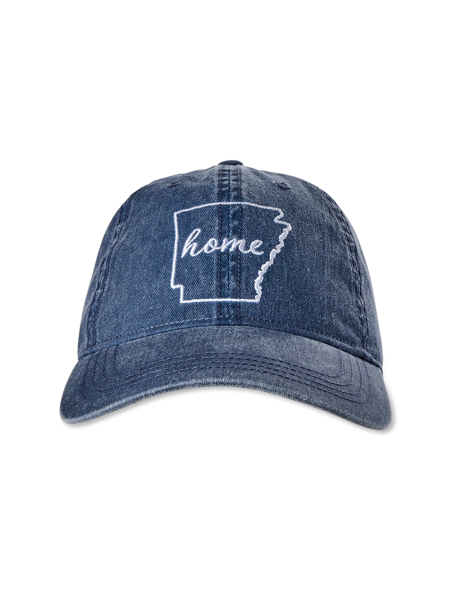 Custom State Outline Vintage Baseball Caps, Unisex USA Washed Hats With ...