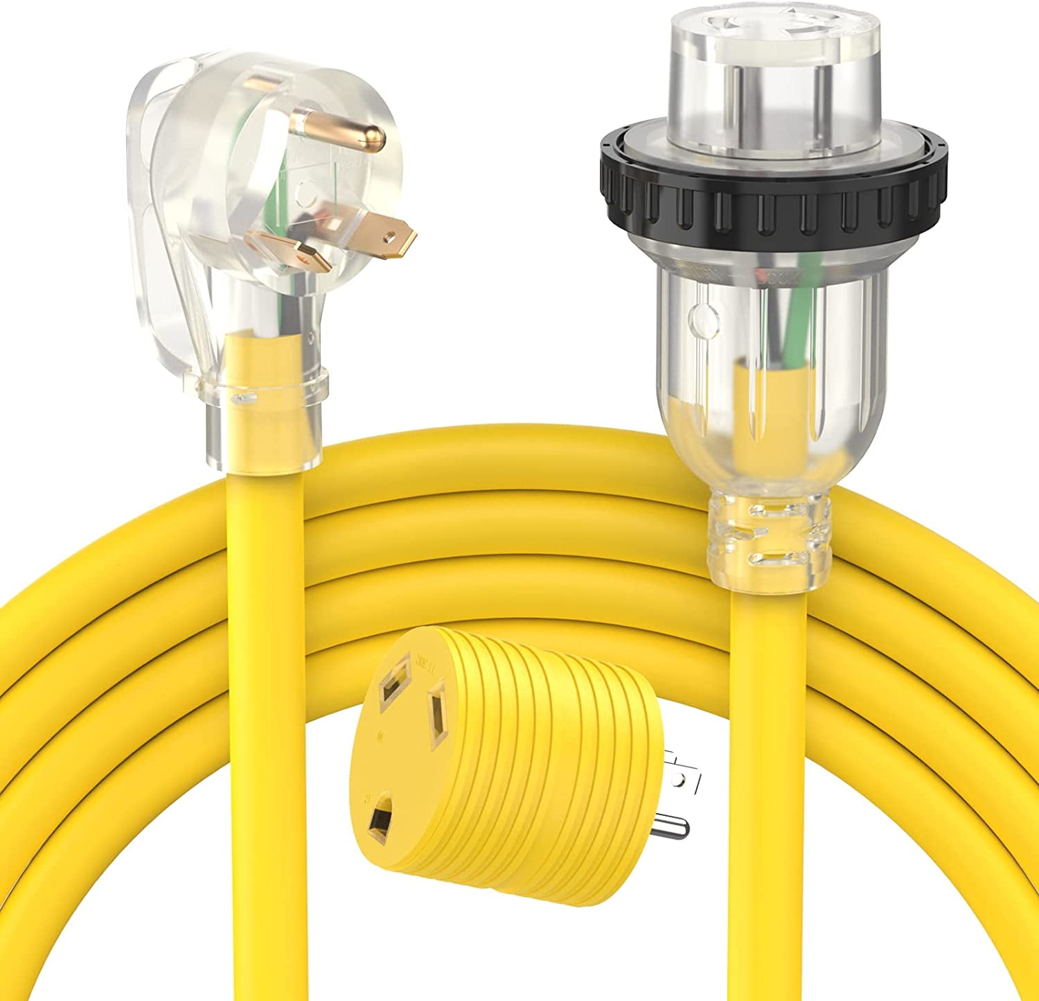 TOOLIOM 30A 125V 25feet Lockable Power Extension Cord TT-30P to L5-30R ...