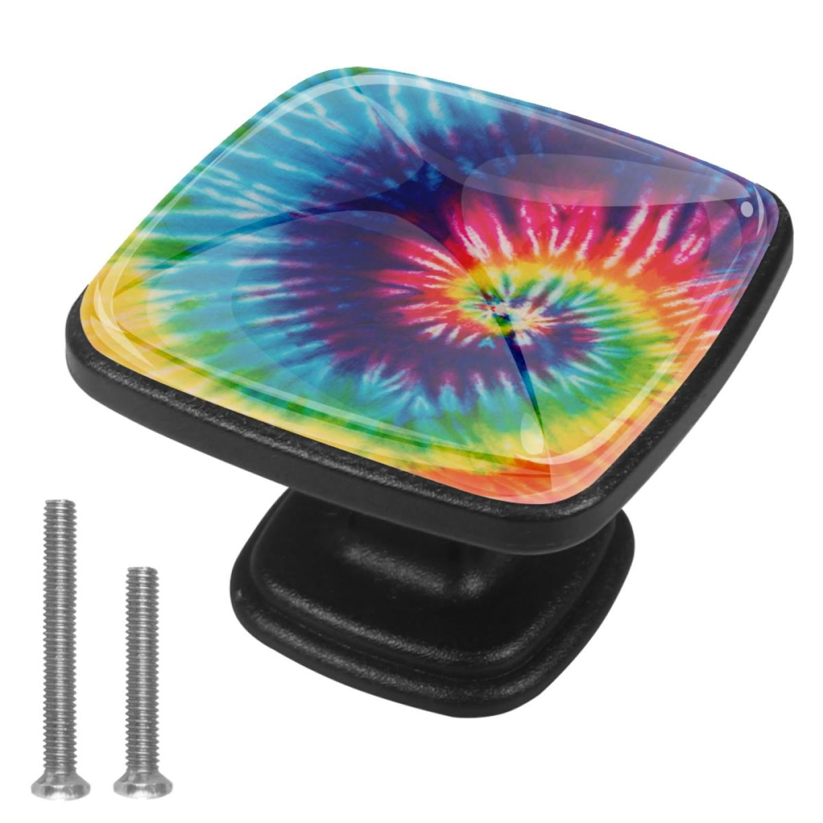 4 Pcs Cabinet Handle Drawer Pulls Spinning rainbow Knobs with Screws ...