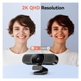 Webcam All-in-One 2K Webcam With AI Microphone Speaker Privacy Cover ...