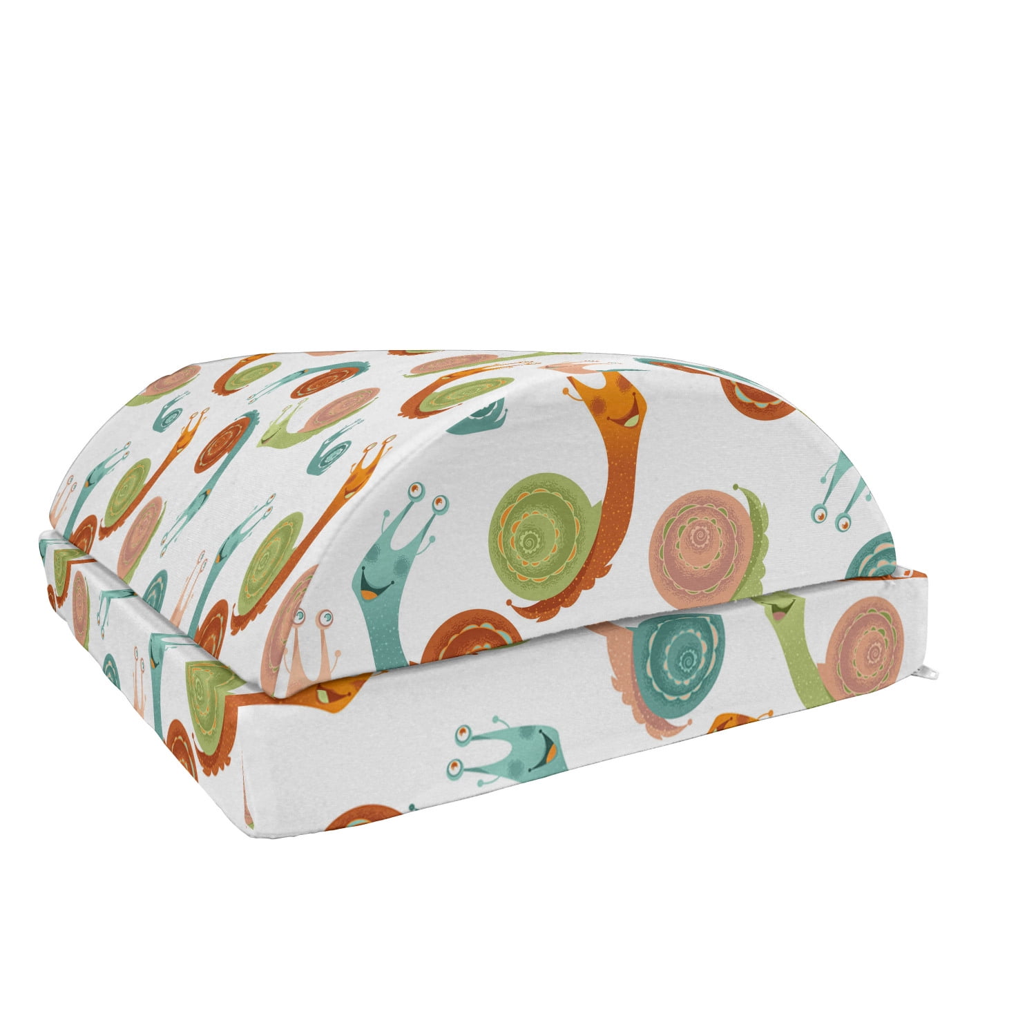 Snail Foot Rest, Garden Nature Rain Themed Colorful Cartoon Helix ...