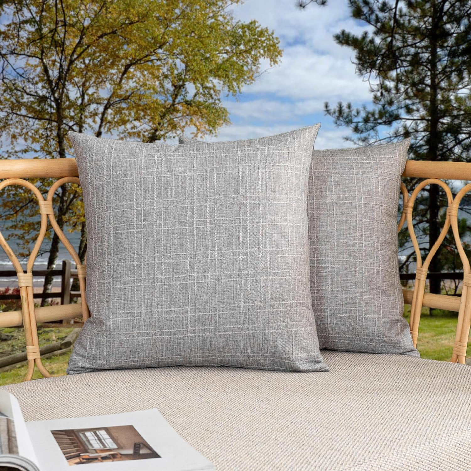 Click here for Ghsdfbb Pack Of 2 Outdoor Waterproof Throw Pillow... prices