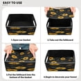 2 Pcs Foldable Felt Storage Bins Decorative Fabric Organizer Baskets ...