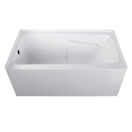 54 in. Acrylic Alcove Tub with Right Hand Drain, White - Walmart.com