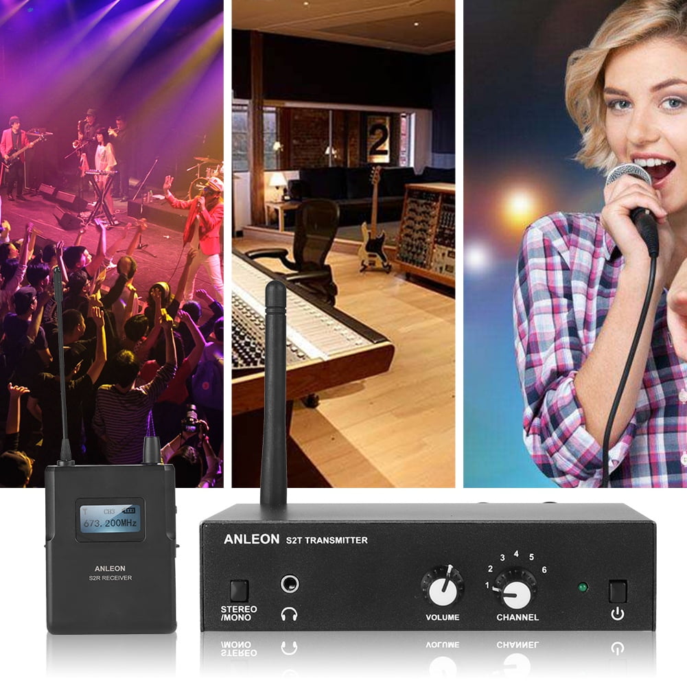 Sistema de Monitoreo Inalámbrico Spptty ANLEON S2 Estéreo UHF 80MHZ ...