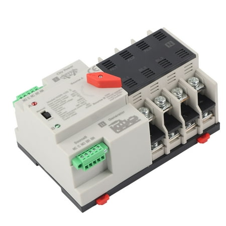 Power Transfer Switch, 400V Rated Current 50/60Hz Compact Dual Power ...