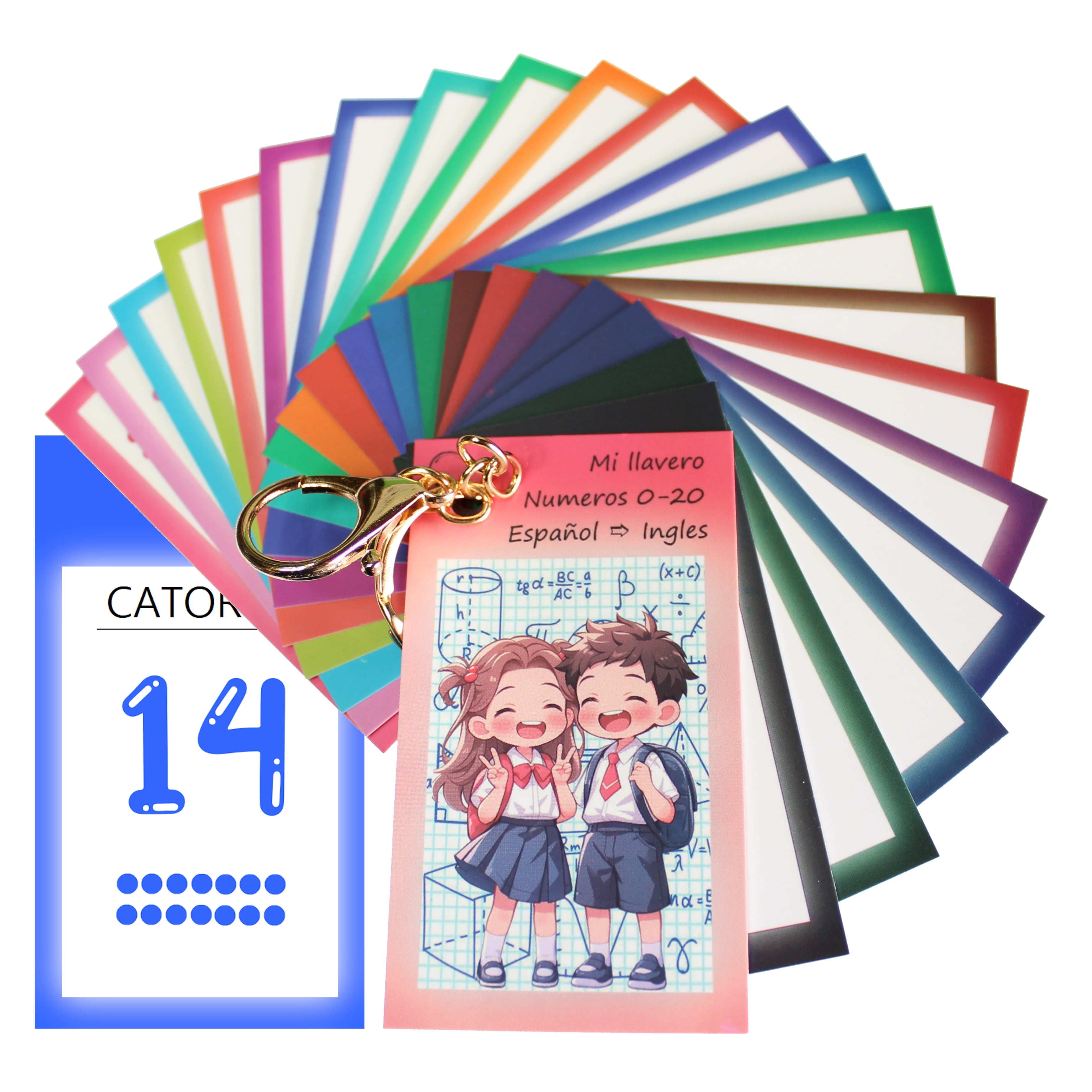 Llavero 20 Números Material Indispensable Recurso Educativo | Bodega ...