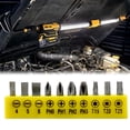 6.35mm Screwdriver Set, 10 Pcs Magnetic Drive Bits for Power Drill, For ...