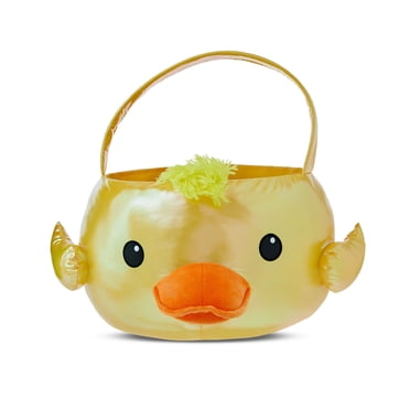 Bearington Quack The Yellow Duck Plush Easter Basket, 12 x 13 Inch Baby ...