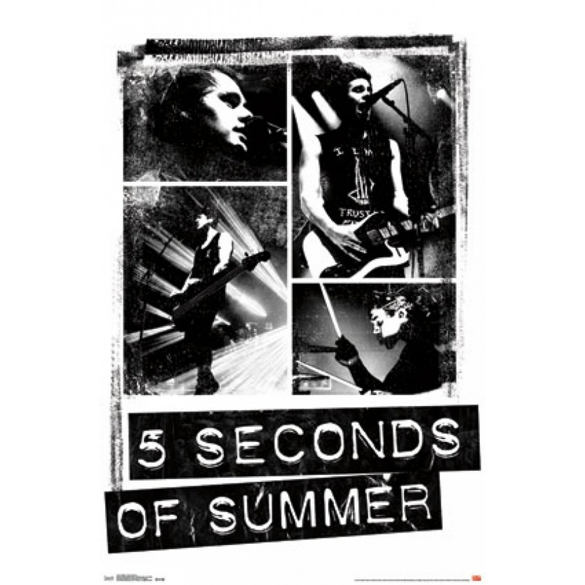5sos Black And White Logo