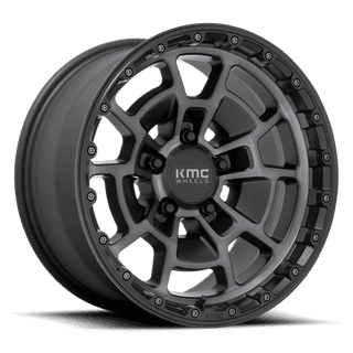 KMC Aluminum Rim KM544 MESA 17X9in Satin Black with Gray Tint Finish ...