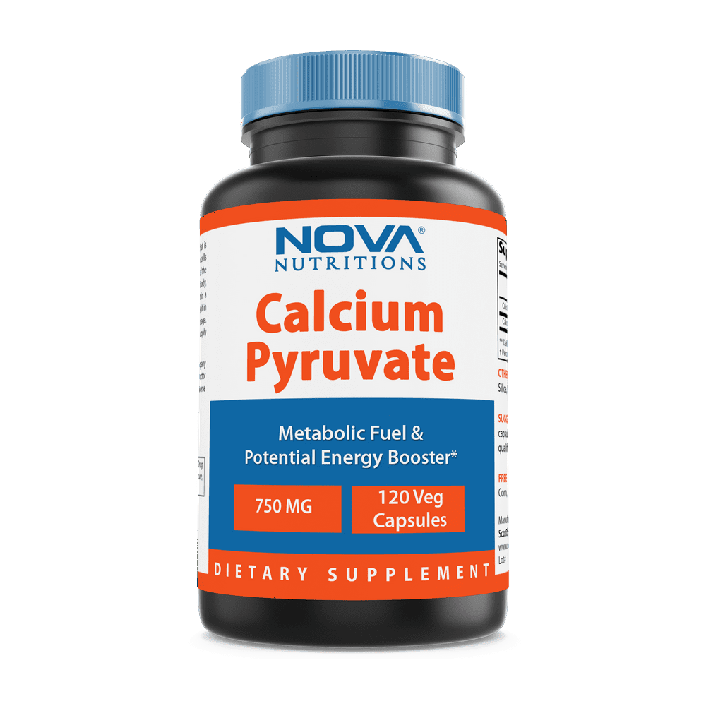 Nova Nutritions Calcium Pyruvate 750 mg 120 Capsules - Fat burner ...