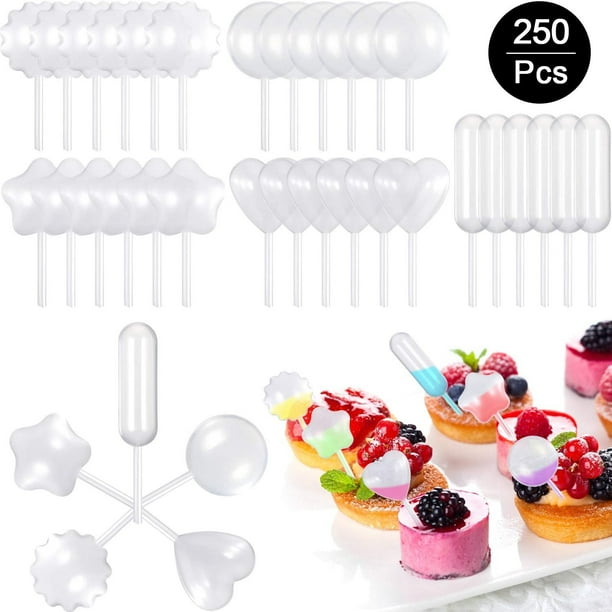 250 Piezas Pipetas de Postre de 4 ml, Pipetas de Magdalenas Mini ...