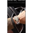 Business Men Watch Double Sided Hollow Transparent Analog Display ...