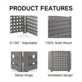 3-Panel Outdoor Privacy Fence Screen for Air Conditioner & Trash ...