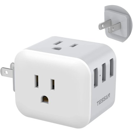Multi Plug Outlet Extender with 3 USB Charger, AIMTYD Power Charging ...