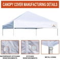 Keymaya Easy Pop-Up 10x10 Canopy Tent Replacement Top Cover, Waterproof ...