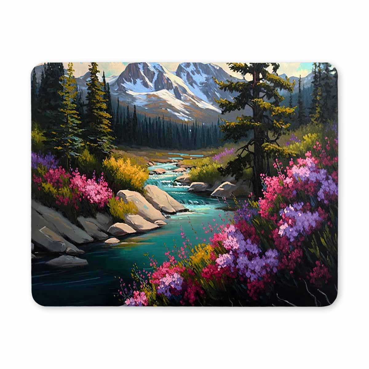Mountain Mouse Pad for Wireless Mouse with Non Slip Rubber Base, Cute ...