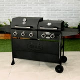 Expert Grill 5 Burner Combination Propane Gas Grill and Propane Griddle, Black, New - Walmart.com
