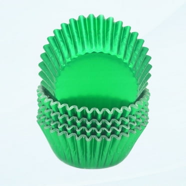 Mombake Standard Foil Red Cupcake Liners Muffin Baking Cups for Party ...