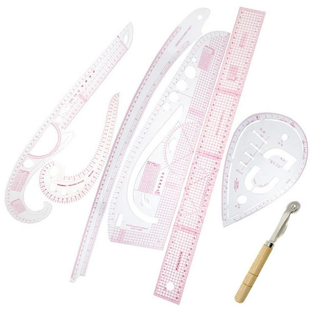 Garment Ruler 7-Piece Printing Plate Ruler DIY Sewing Ruler Sewing ...