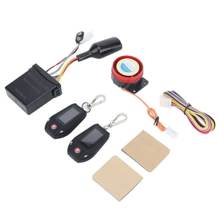 Motorcycle Anti Theft Device Kit, 433MHZ Sound Motorcycle 2 Way Alarm ...