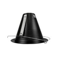 NICOR Lighting 6-Inch Airtight Recessed Cone Baffle Trim, Black ...