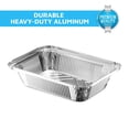 Aluminum Foil Take-Out Containers 50-count 2LB Capacity With Clear Lids ...