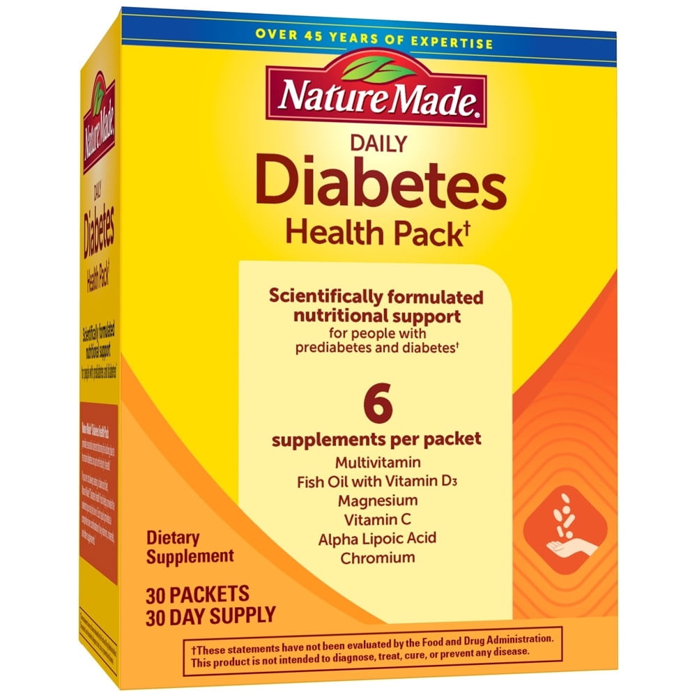 Nature Made Diabetes Health Pack -- 30 Packs - Walmart.com