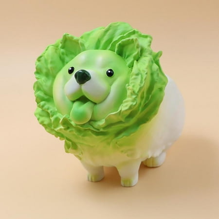Vegetable Dog Cabbage Figure Toys Dog Figurine Dog Figurine Collectible ...