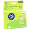 Glue Dots Removable Dots Value Pack Sheets, 1/2 Inch, Clear, Pack of ...